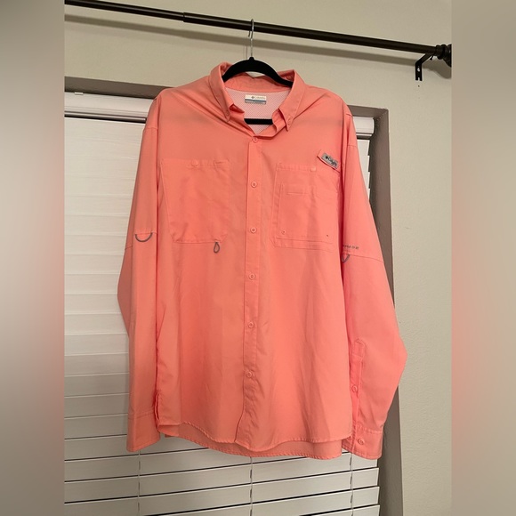 Columbia | Shirts | Salmon Columbia Pfg | Poshmark
